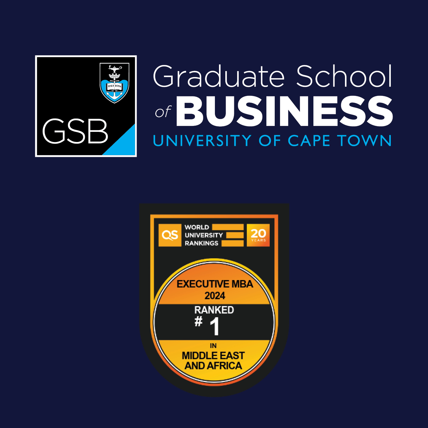 GSB Ideas Exchange | UCT GSB’s EMBA Programme ranks #1 in Africa in QS ...